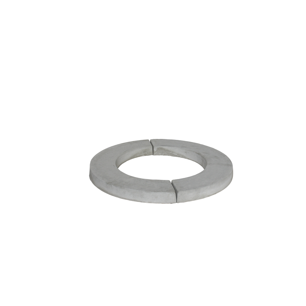 Concrete Tree Ring Half 350mm - Natural
