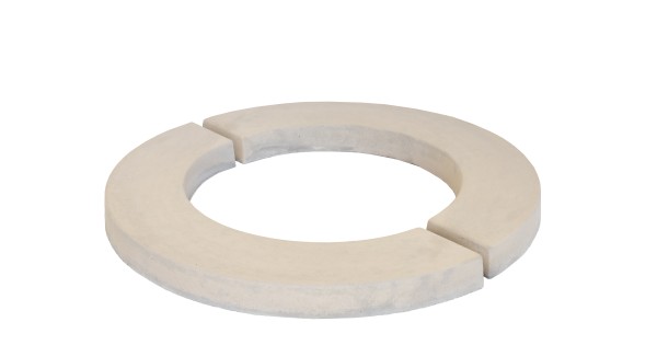 Concrete Tree Ring Half 350mm - Coloured