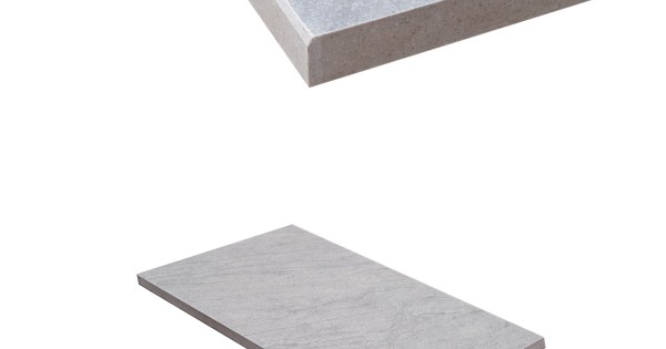 porcelain, arris, edge, coping, paver, 600, 300mm, marble, grey, paving