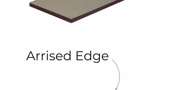 Porcelain Arris Edge Coping Paver - 600 x 300mm White Sands