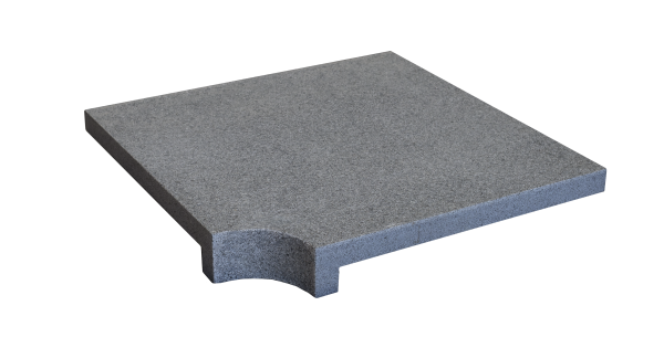 granite, dropface, internal, corner, coping, paver, flamed, 480, 480mm ...