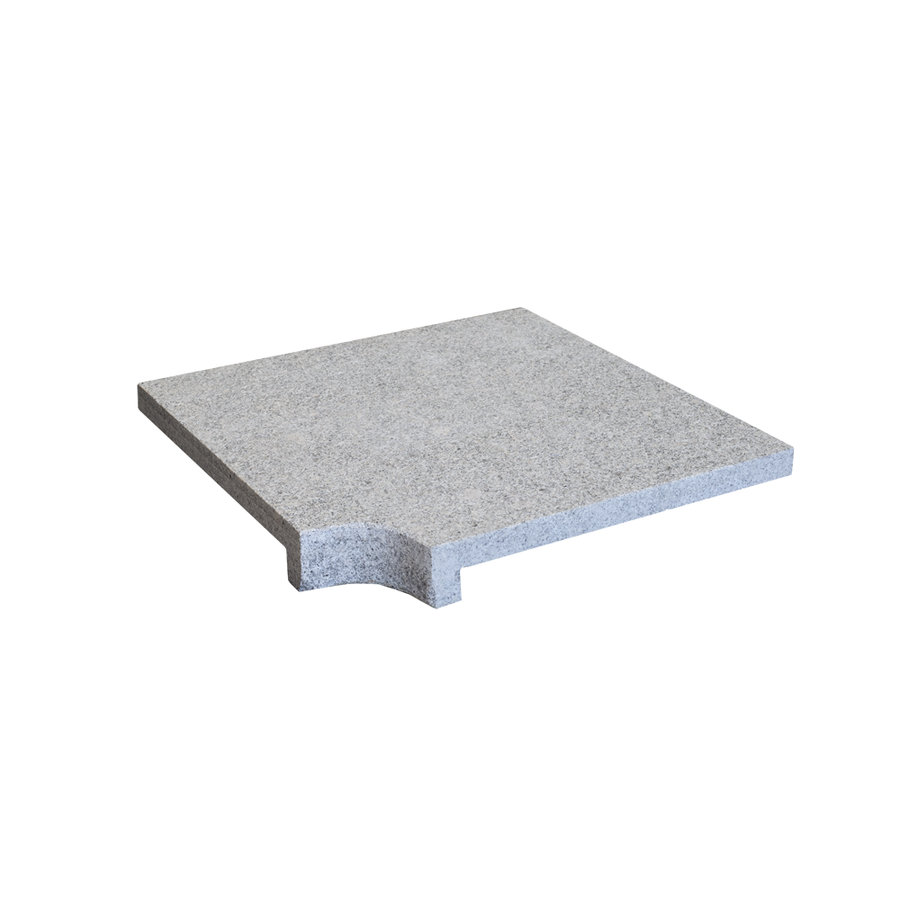 granite, dropface, internal, corner, coping, paver, flamed, 480, 480mm ...